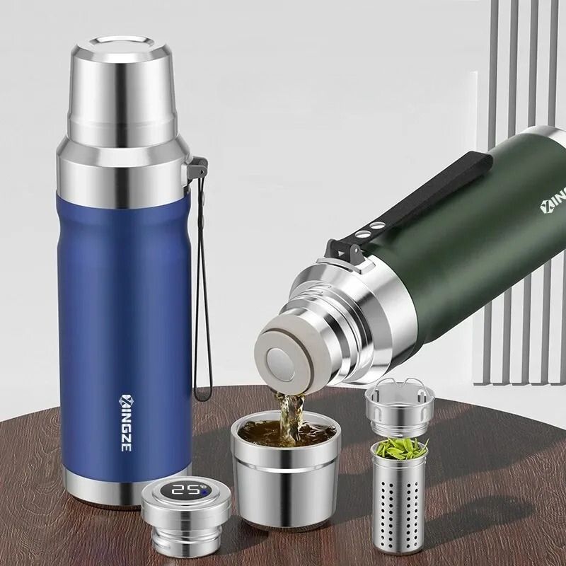 Gourde Isotherme 1L Design Portatif et Élégant