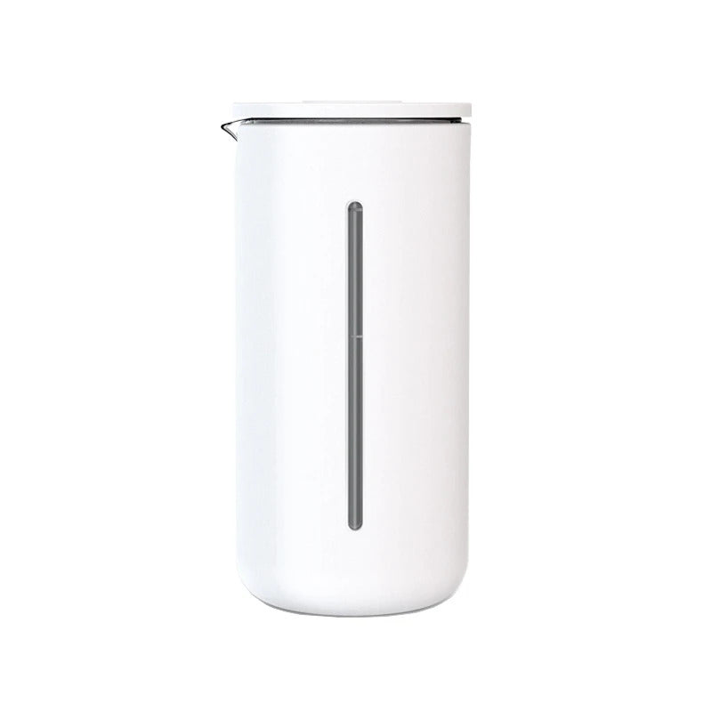 Mini Cafetiere Portable Blanche à Pression Manuelle | Cafetiere & Tradition