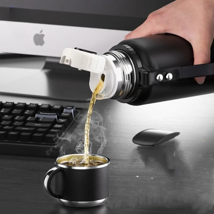 Thermos à Café Design en Acier Inoxydable